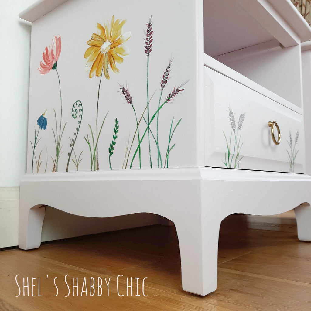 STAG BEDSIDE TABLES, Pair 1 Drawer & Cubby cabinets, painted for you ...